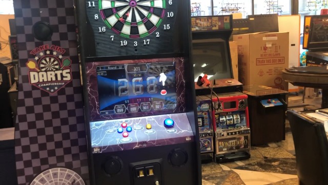 Watch Take Aim Heavy Duty Coin operated Dart Board on Amazon Live