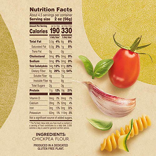 Barilla Chickpea Rotini Pasta, 8.8 Oz - Vegan, Gluten Free, Non GMO ...