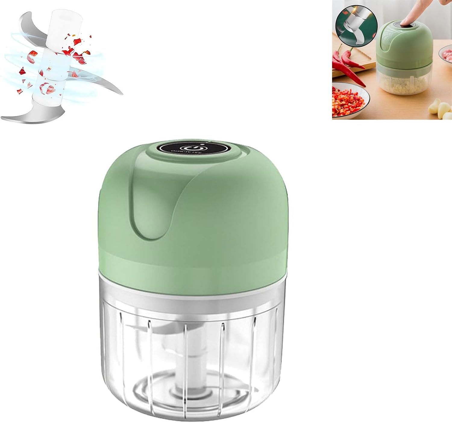 Amazon.com: USB Rechargebale Electric Garlic Grinder, garlic chopper ...