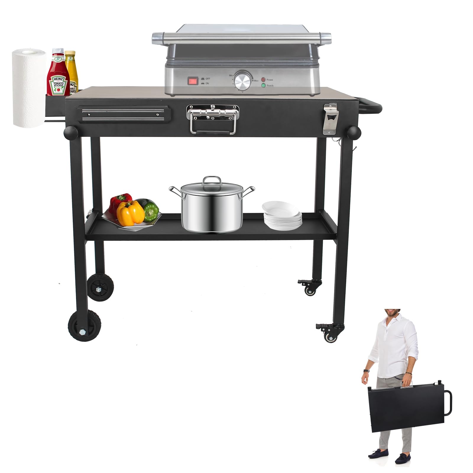 Snapklik.com : Karpevta Portable Grill Table For Blackstone Griddle ...