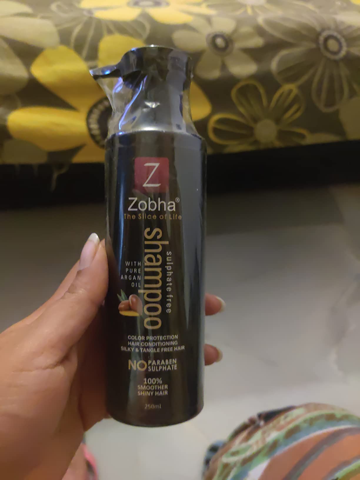 Buy Zobha® Sulphate Free Shampoo With Pure Natural Argan Oil For Hair ...