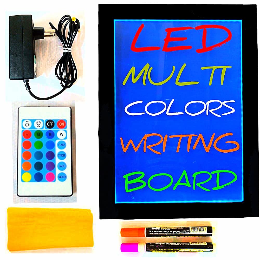 Buy LED Writing Board with Multicolors RGB Backlit Change Colors in ...