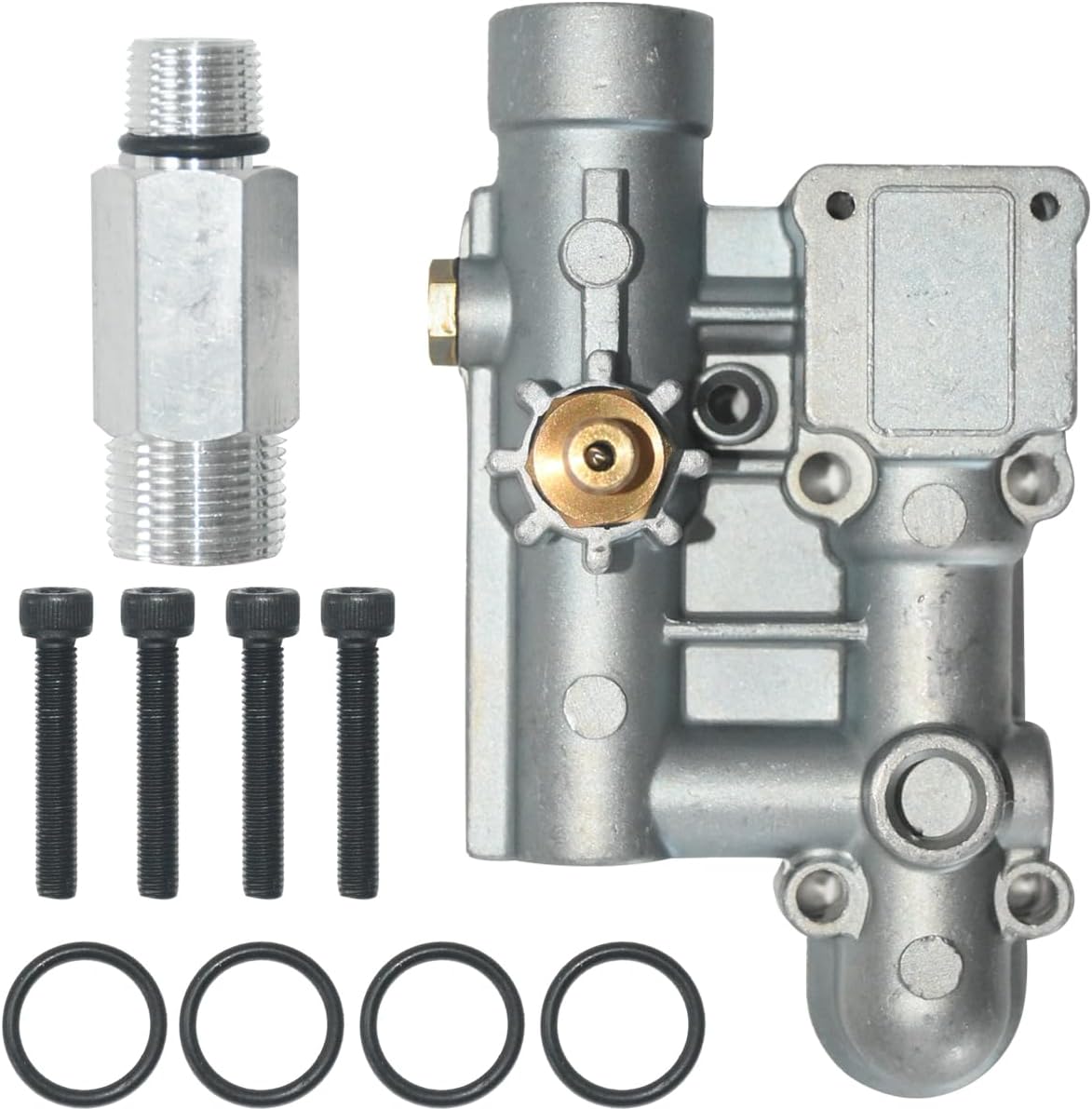 Amazon.com: JDLLONG 190627GS 4 Bolt Manifold Pressure Washer Manifold ...