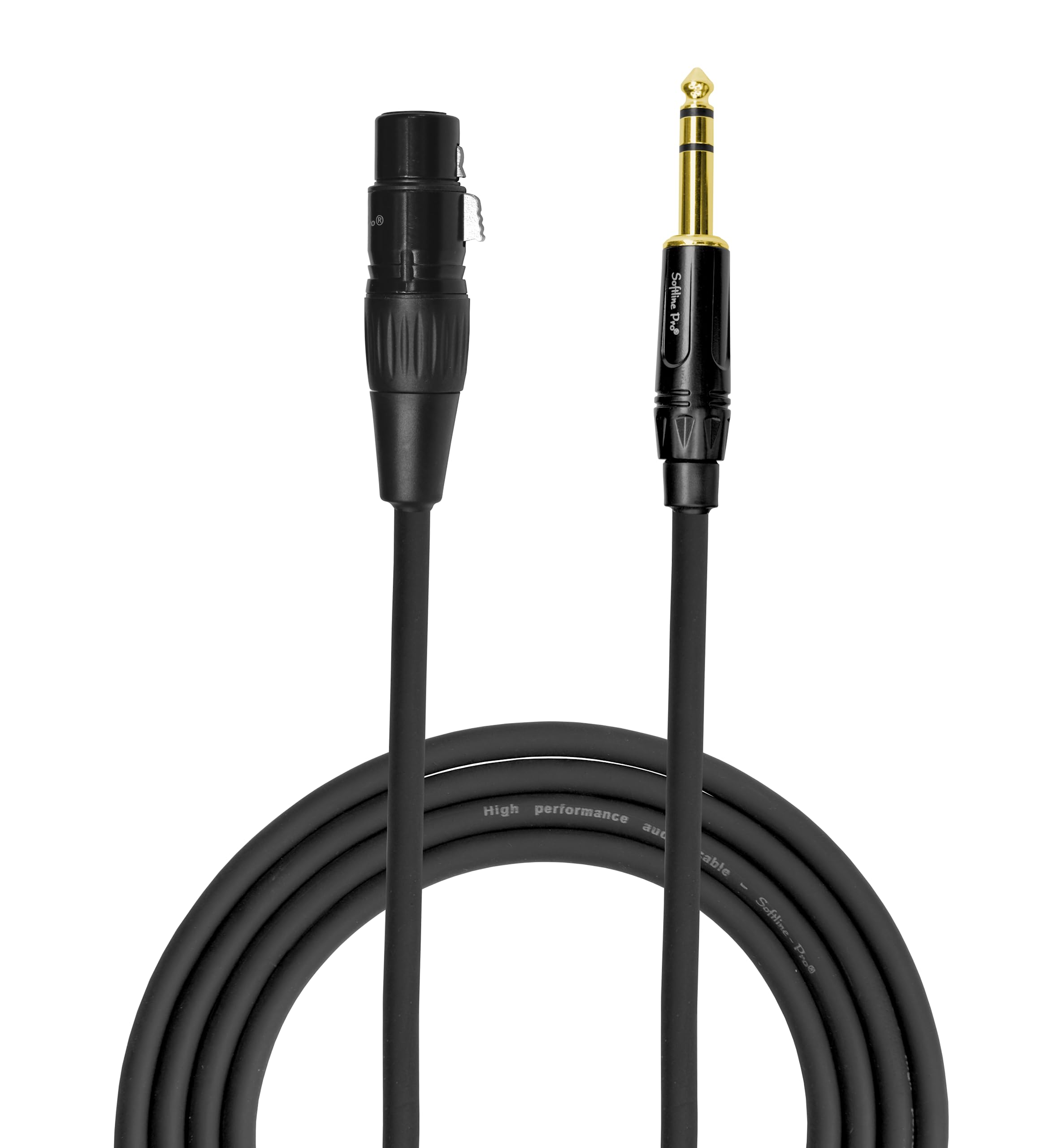 Softline Pro SPSF 500-New XLR Female to 6.3mm Jack Stereo 5 Meter Cable ...