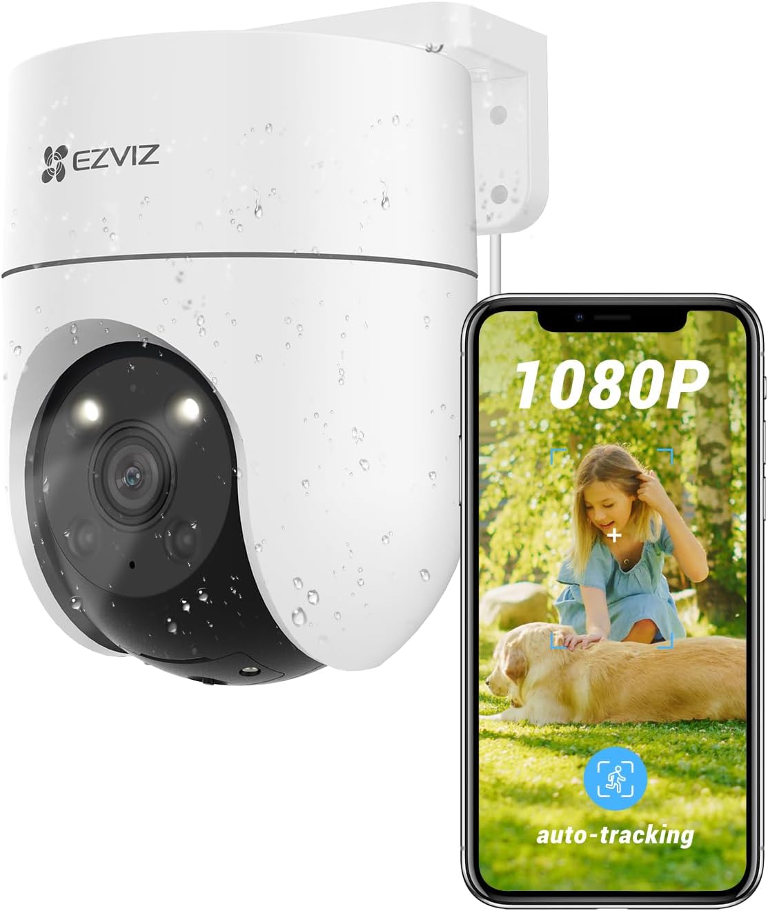 Amazon.com : EZVIZ Outdoor Camera Wired, 360 PTZ WiFi Cameras for Home ...