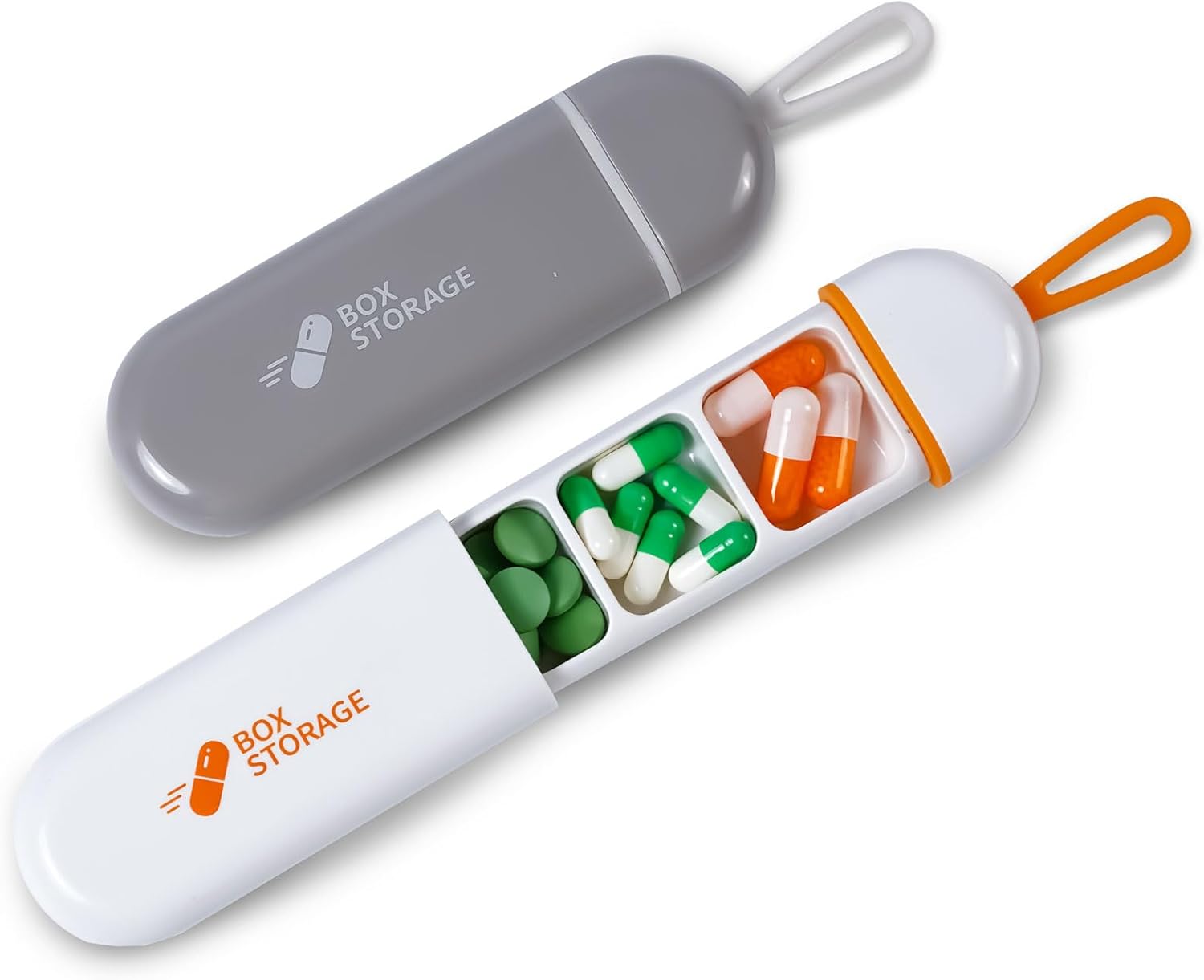 Amazon.com: Hawetimher 2 PCS Portable Mini Pill Case,Travel Pill ...
