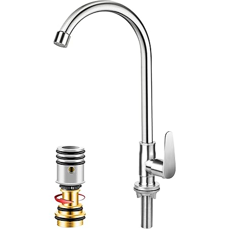 Brushed Nickel Cold Water Faucet Only,SUS304 Stainless Steel Cold Water ...