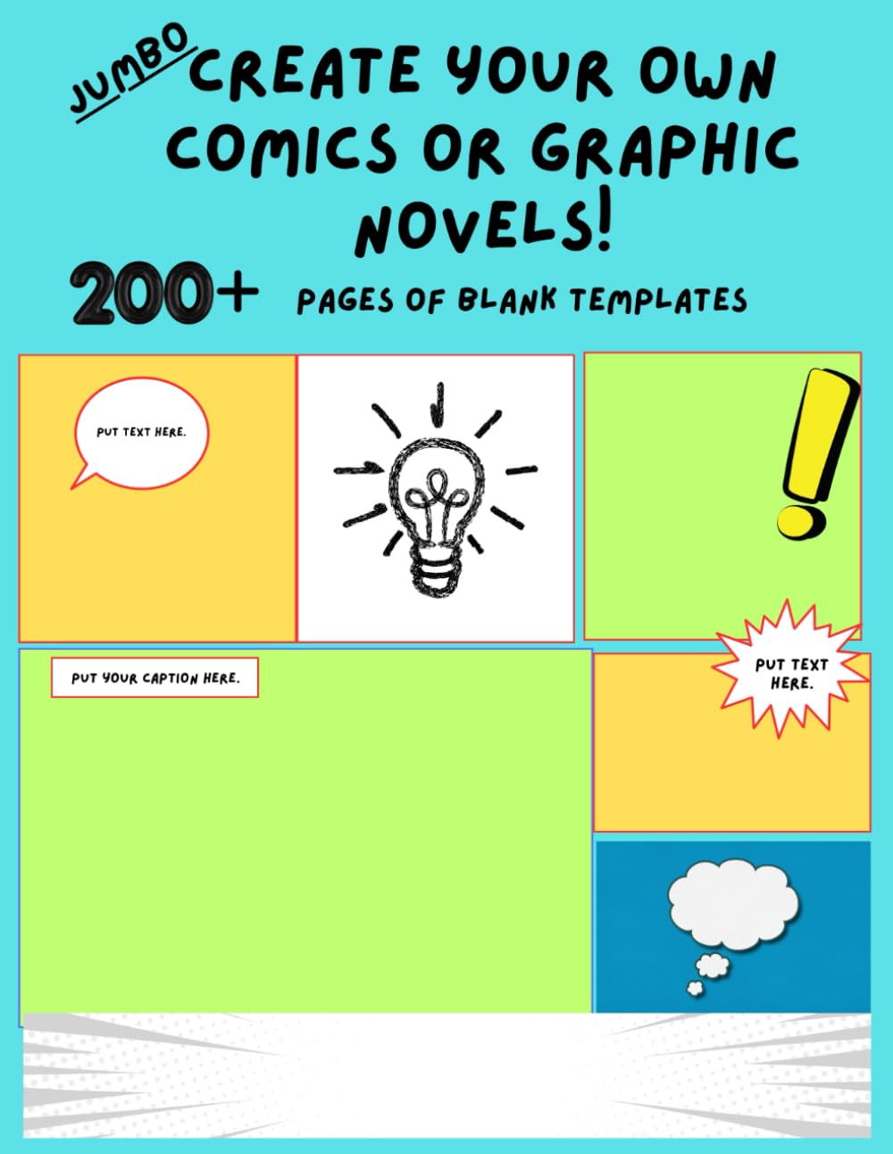 Amazon.com: Create Your Own Comics!! Jumbo Edition: Over 200 Pages of ...