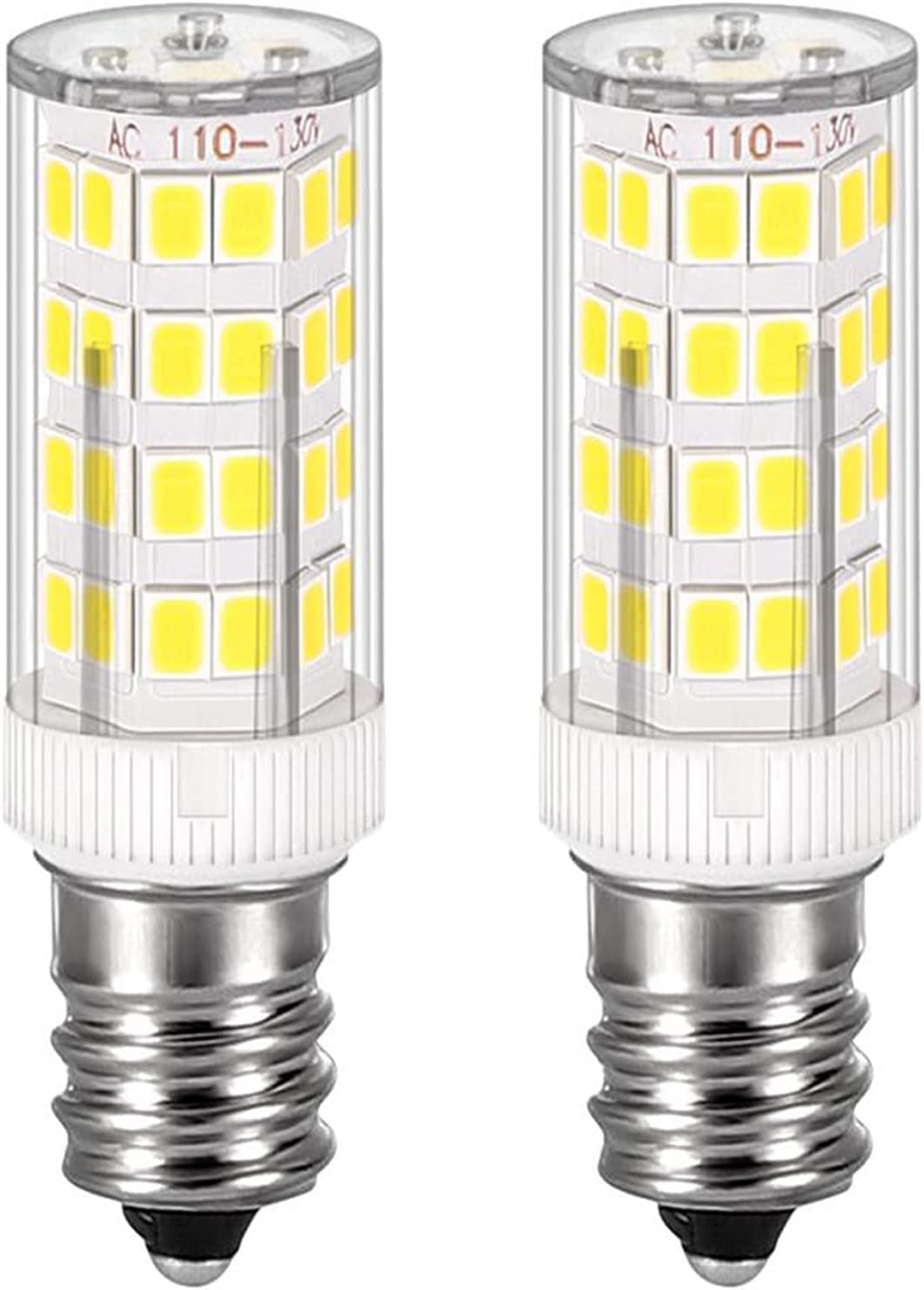 Amazon | E12 LED電球、E12口金、360lm、4Wはハロゲン電球40W相当、可変調光、昼光色6000k、全配光タイプ、高輝度、シャンデリアや各種E12口金に使用できます、2個 ...