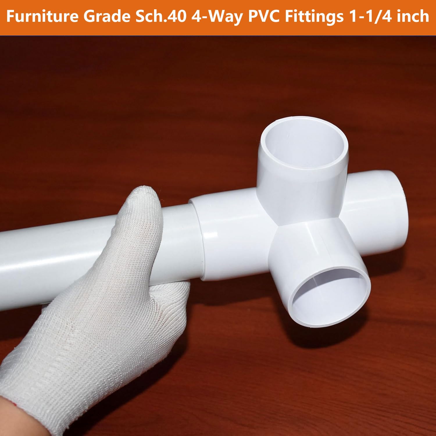 Snapklik.com : letsFix 4 Way PVC Fittings 1-1/4 Inch (4-Pack ...