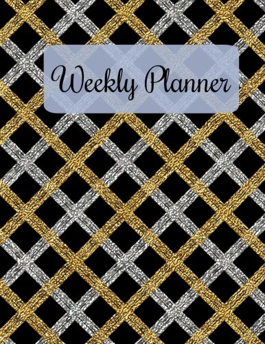 Amazon.com: Weekly Planner (**Gold, Black and Silver with Blue Tints ...