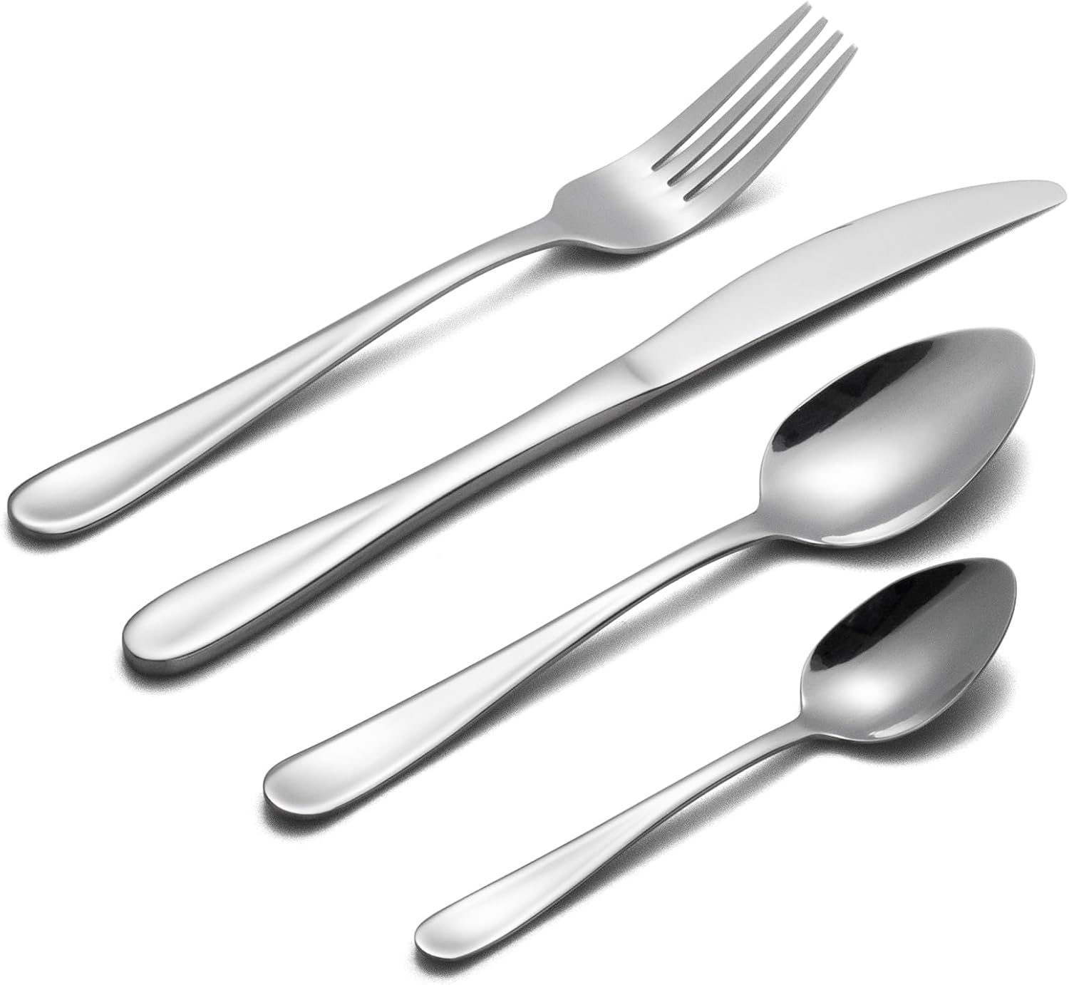 Alata Grand Polished Stainless Steel Cutlery Set for 8 People, 32 ...