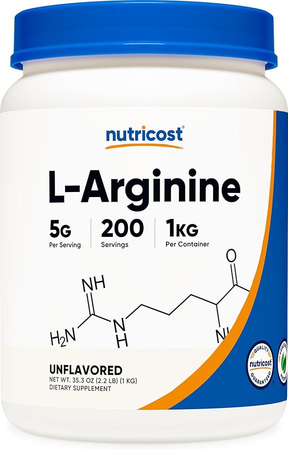 Amazon.com: Nutricost L-Arginine Powder 1KG - Pure L-Arginine, 5g Per ...