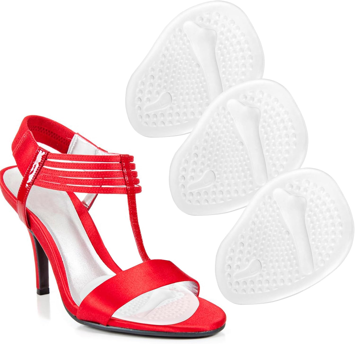 Amazon.com: 3 Pairs Metatarsal Pads Women, Ball of Foot Cushions Anti ...