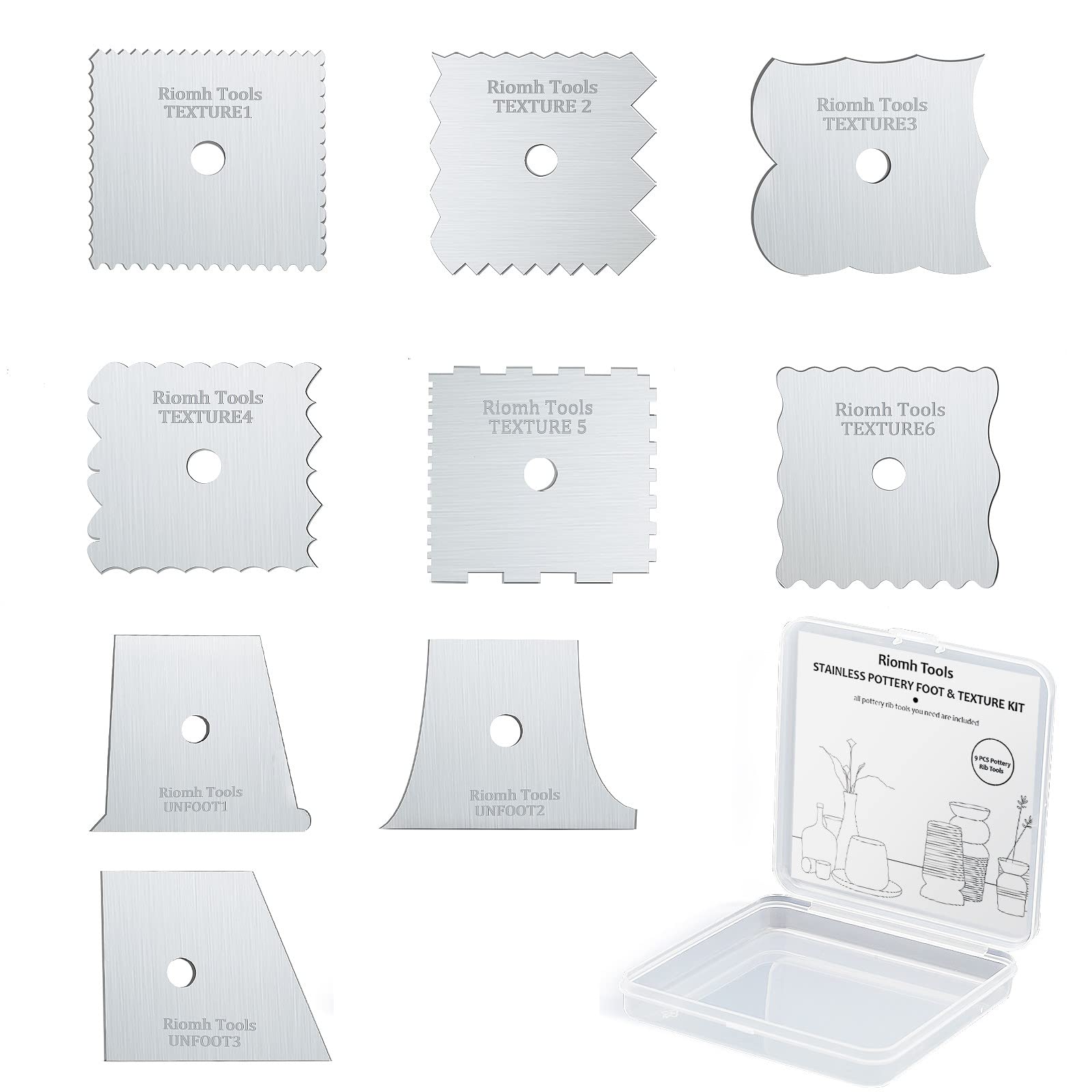 9 Pcs Metal Pottery Profile Rib Bundle For Consistent Shape ...