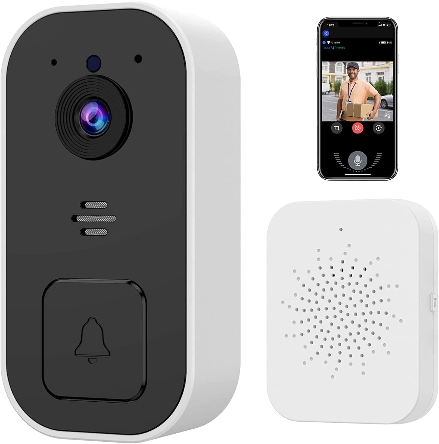 Smart Wireless Remote HD Security Video Doorbell Camera Intelligent ...