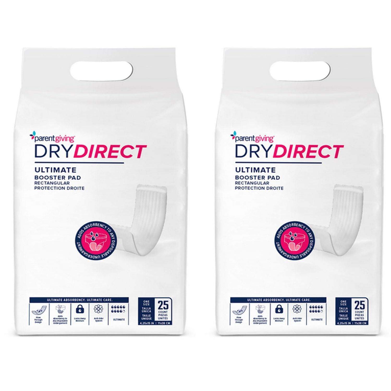 Amazon.com: Dry Direct Ultimate Booster Pad (Mini Case of 50) by ...