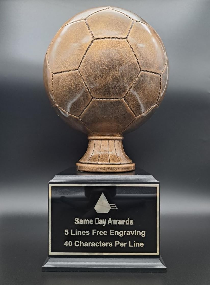 Amazon.com : Same Day Awards Premium Bronze Soccer Ball Trophy (Available with 16 Year Perpetual ...