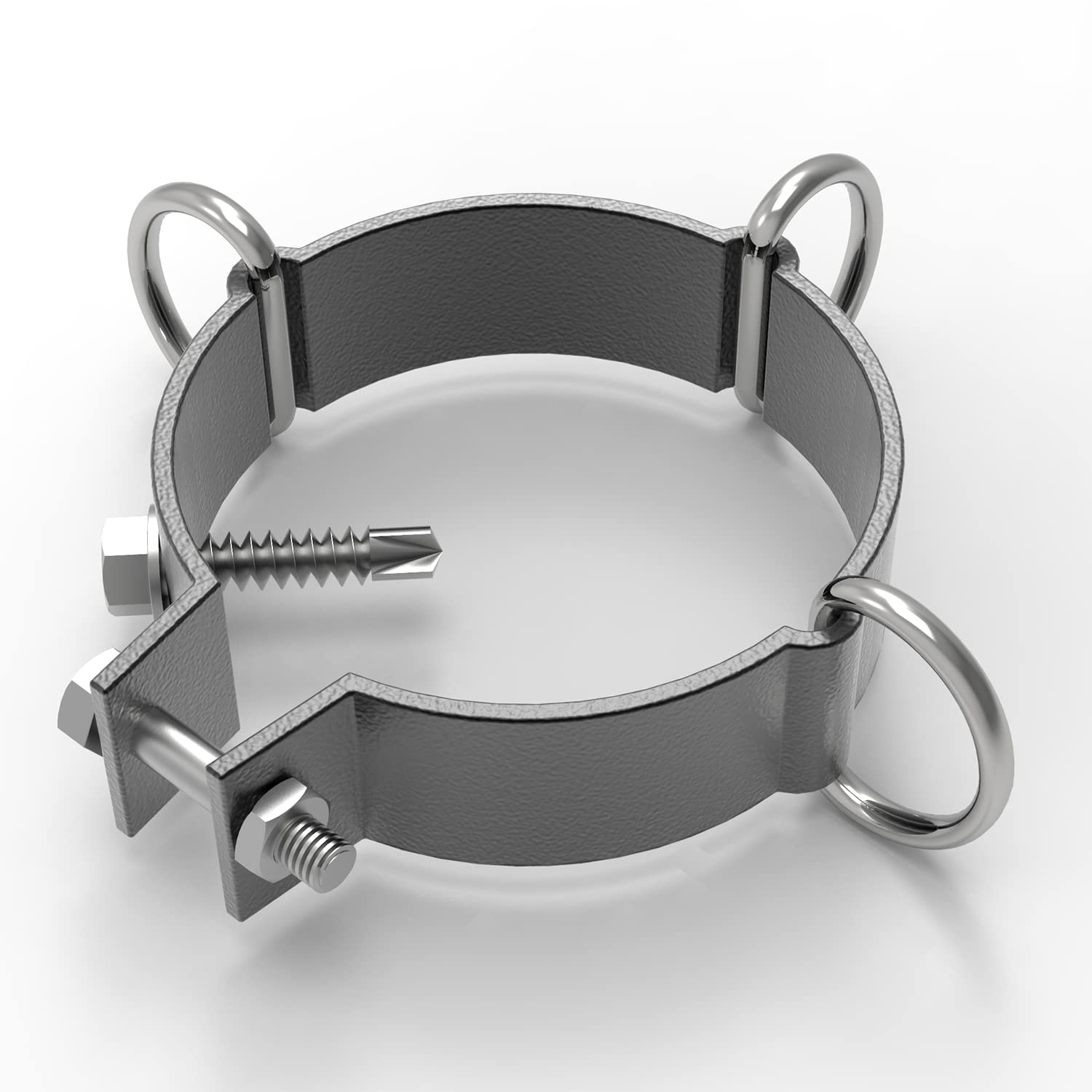 Snapklik.com : 3" D-Ring Clamp For Sun Shade Sail Pole Stand Awning ...