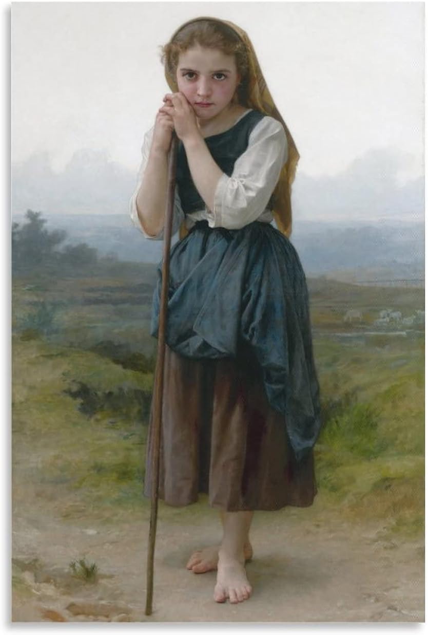Buy Little Shepherdess 1889 by William-Adolphe Bouguereau Modern Art ...