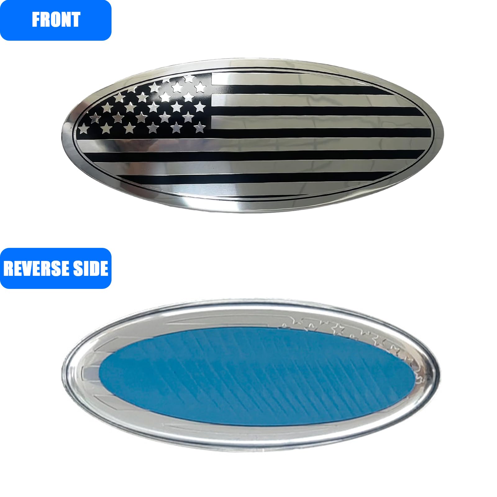 Snapklik.com : Dewkou 1 PC 4.9In American Flag Car Emblem For Ford ...