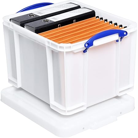 Really Useful Plastic Storage Box 24 Litre Clear,465 x 270 x 290 cm ...