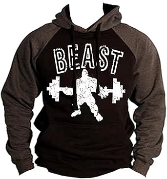 Amazon.com: Interstate Apparel Inc Beast Bodybuilding Men's Hoodie Two ...