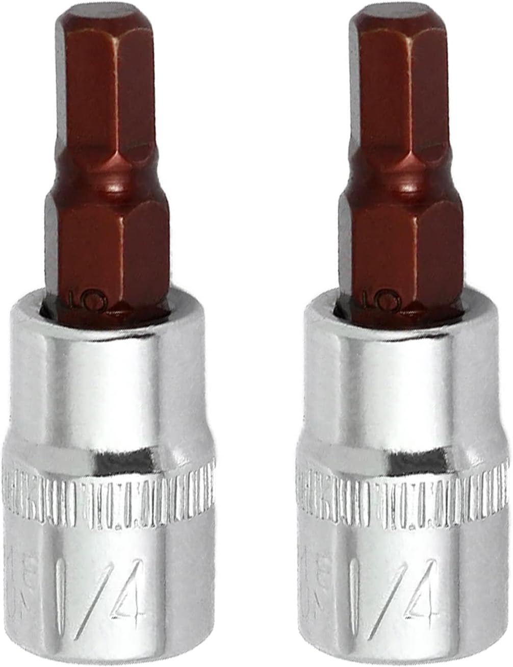 2PCS Juttzzei Hex Bit Socket, 1/4" Drive x H5 (5mm) Allen Key Socket ...