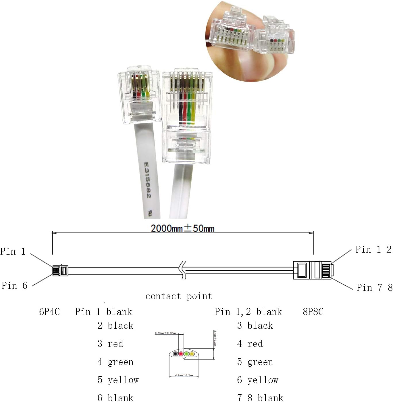 Telephone Connector Cable for Landline in Nepal at NPR 1975, Rating: 5