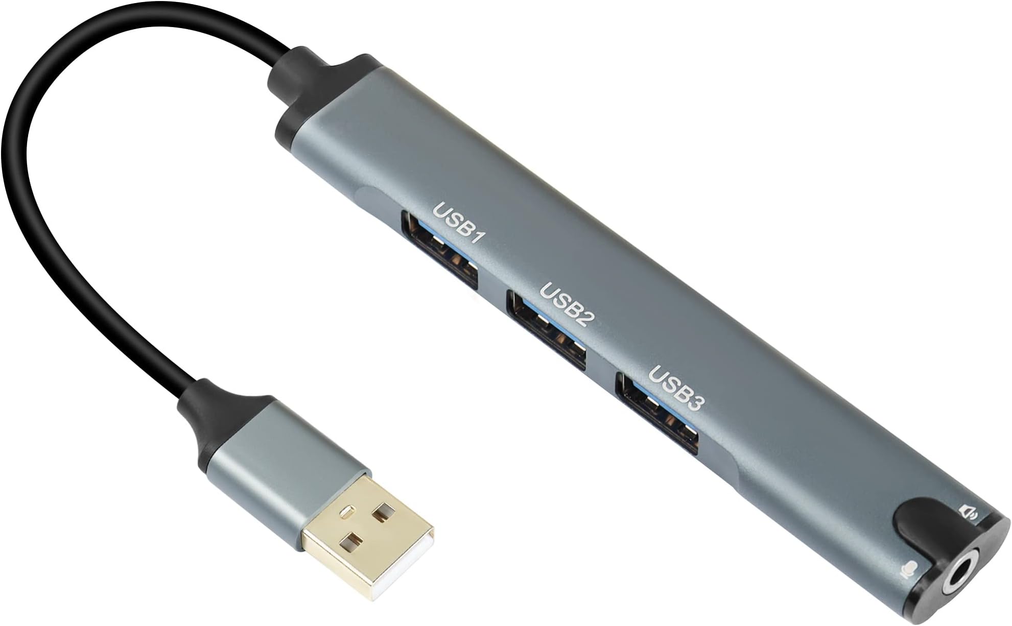 Amazon.com: VENTION USB 3.0 Hub 3-Port USB Sound Card 2 in 1 External ...