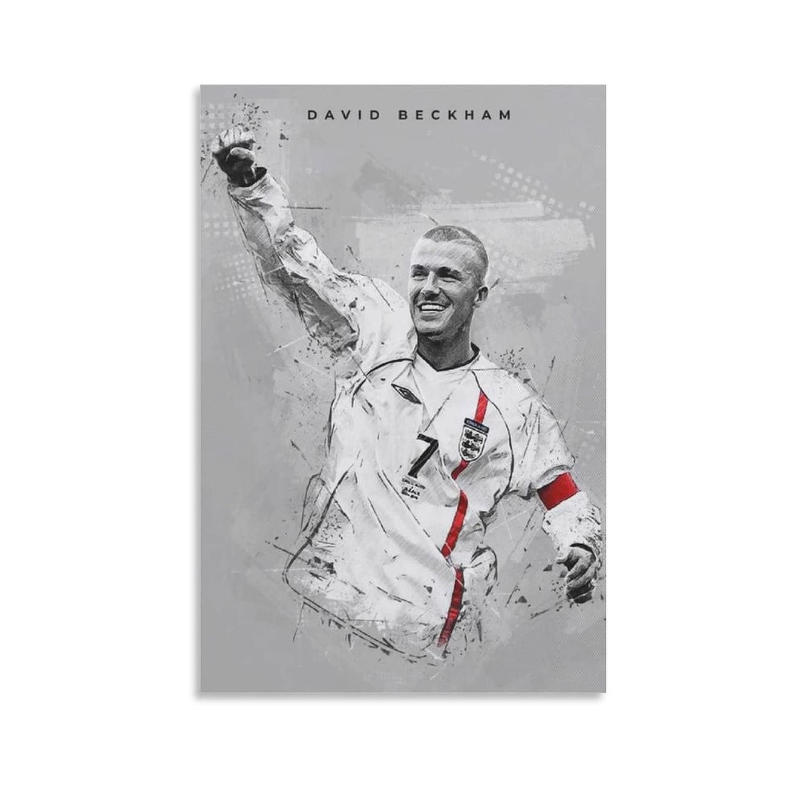 David Beckham Soccer Black And White