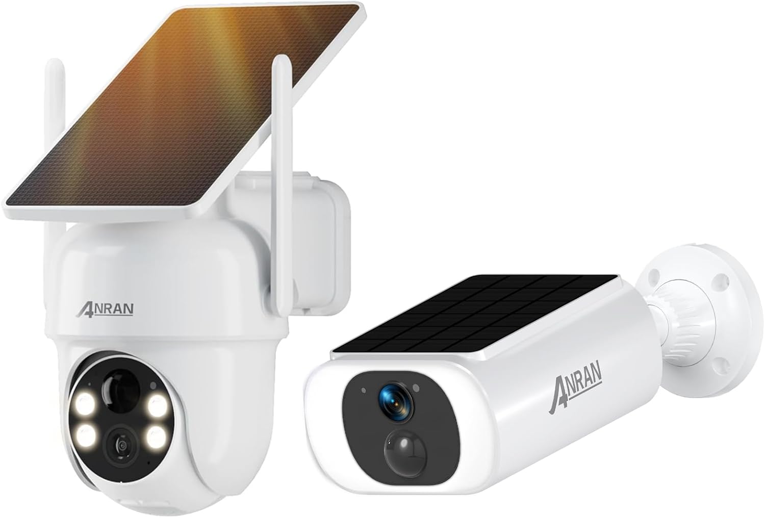 Amazon.com : ANRAN Solar Security Cameras Wireless Outdoor, 2K WiFi ...