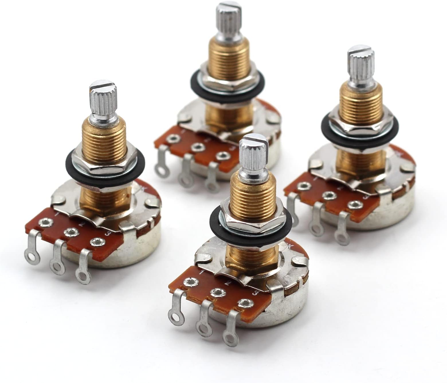 Amazon.com: Bourns 500K LONG Split Shaft Audio Taper Low Friction ...
