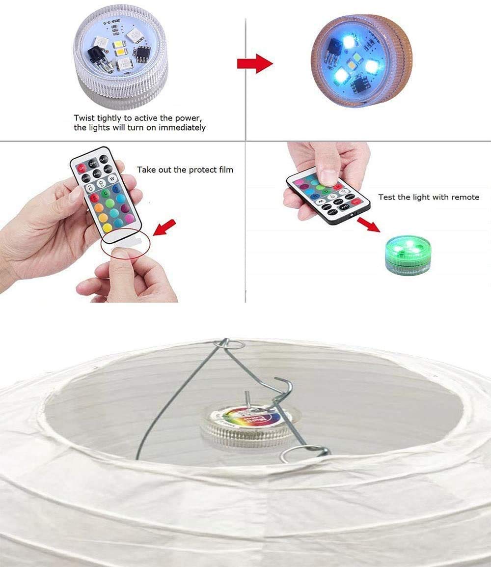 Paper Lights Reflect Color