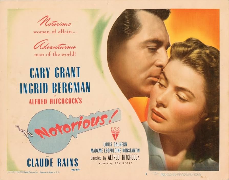Notorious 1946 Movie Poster