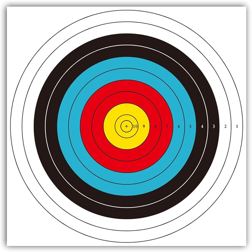 longbowmaker 30 Blatt Bogenschießen Zielscheiben Auflagen 40cm*40cm ...