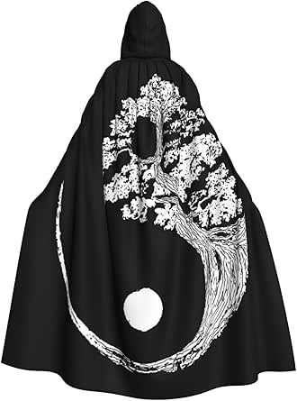 Amazon.com: Yin Yang Taiji Bonsai Tree Japan Halloween Cloak Tunic ...