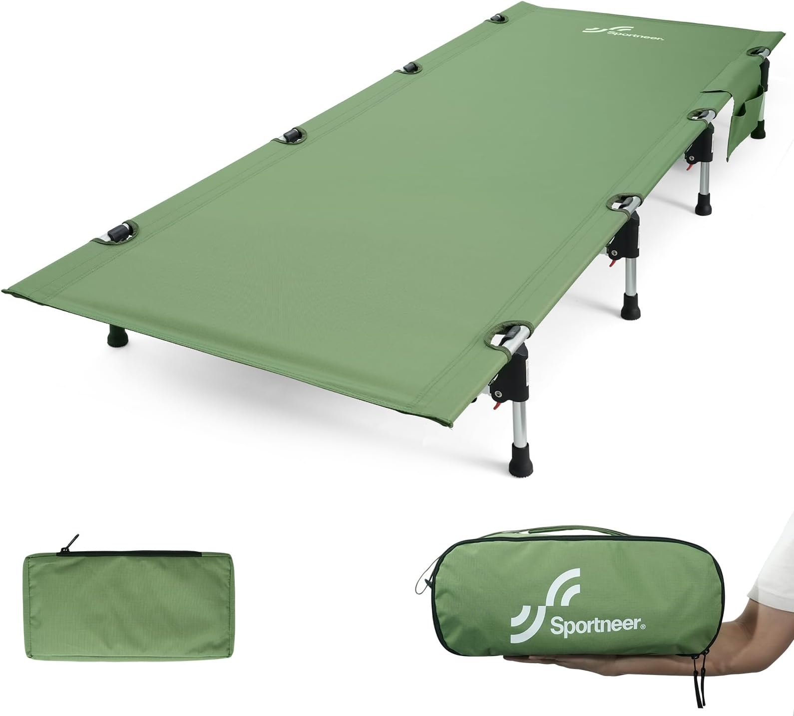 Amazon.com: ICECO Extra Large Camping Cot for Adults, Portable Bed ...