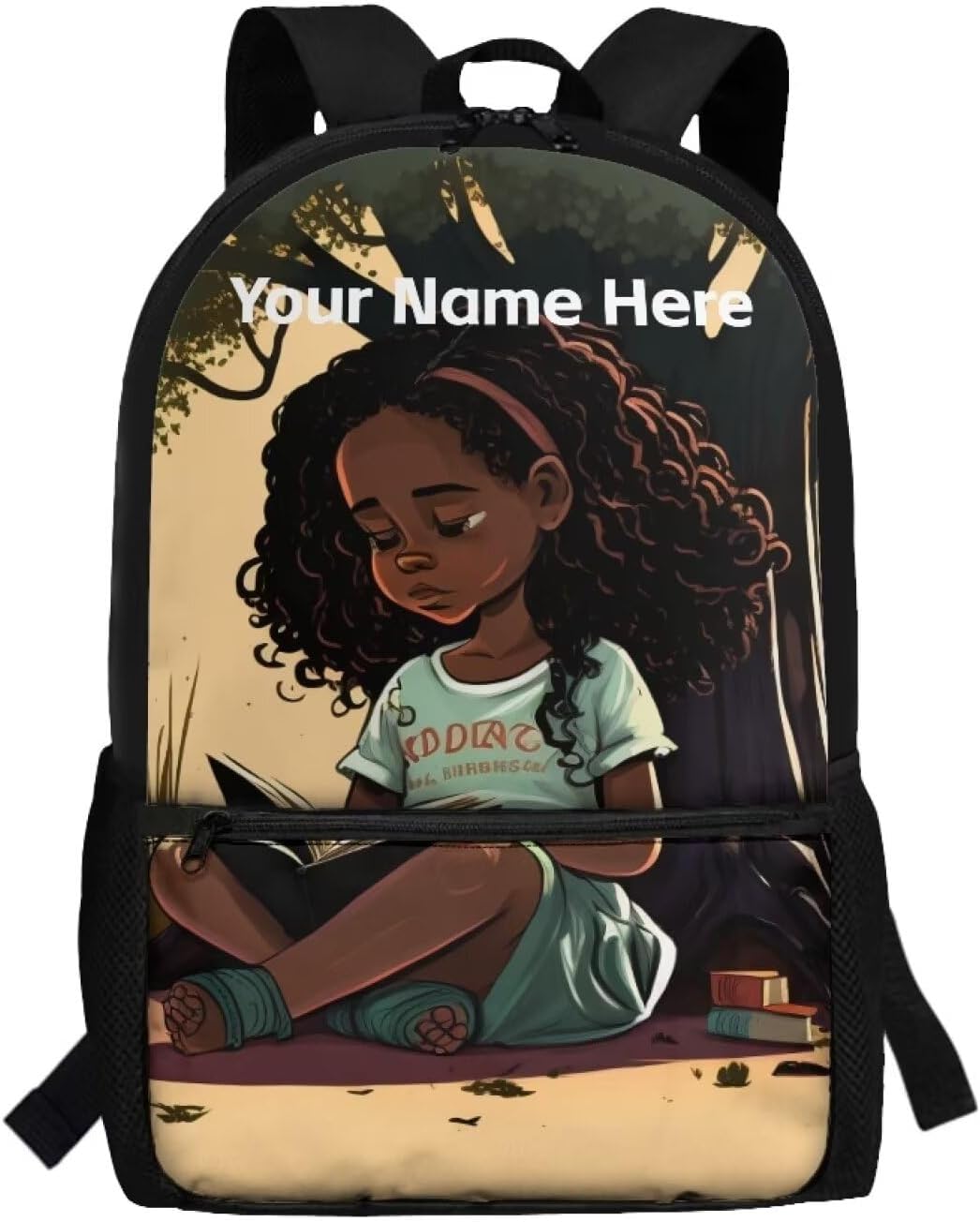 Amazon.com | Tongluoye Black Girl Backpack for Kids 6-8 8-10 ...