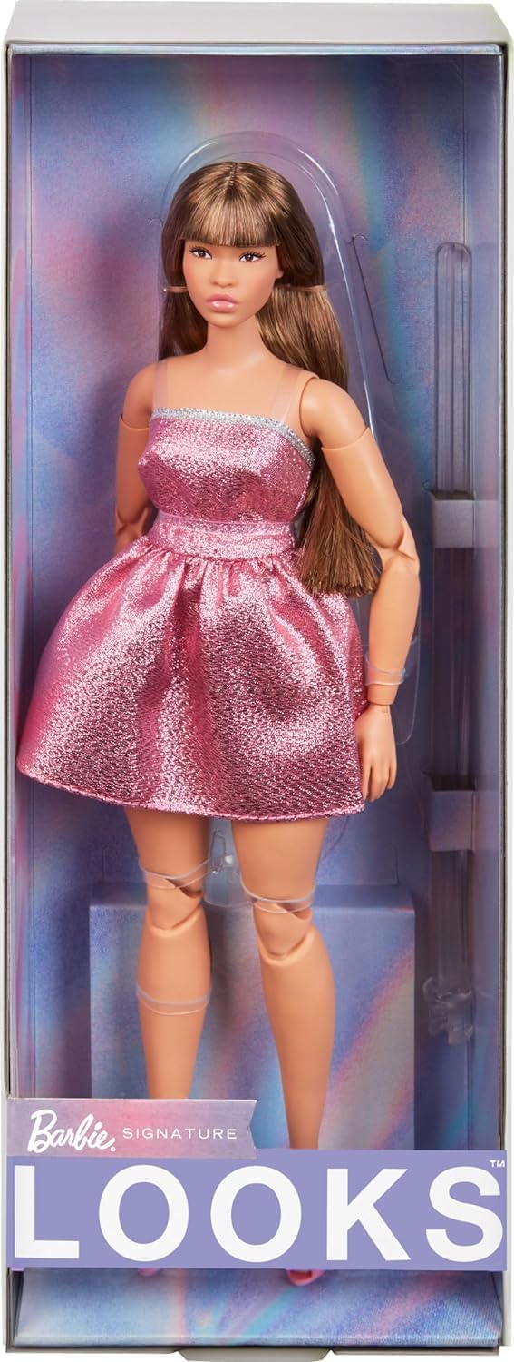 Barbie Signature Looks Brown Hair Doll Modern White Doll Barbie Looks ...