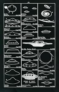 Amazon.com: UFO Sightings Chart - Unidentified Flying Objects Poster ...
