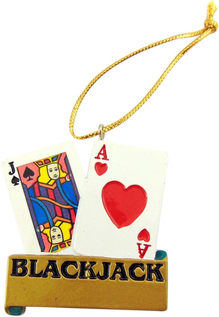 Amazon.com: Blackjack Christmas Ornament Christmas Tree Decoration ...