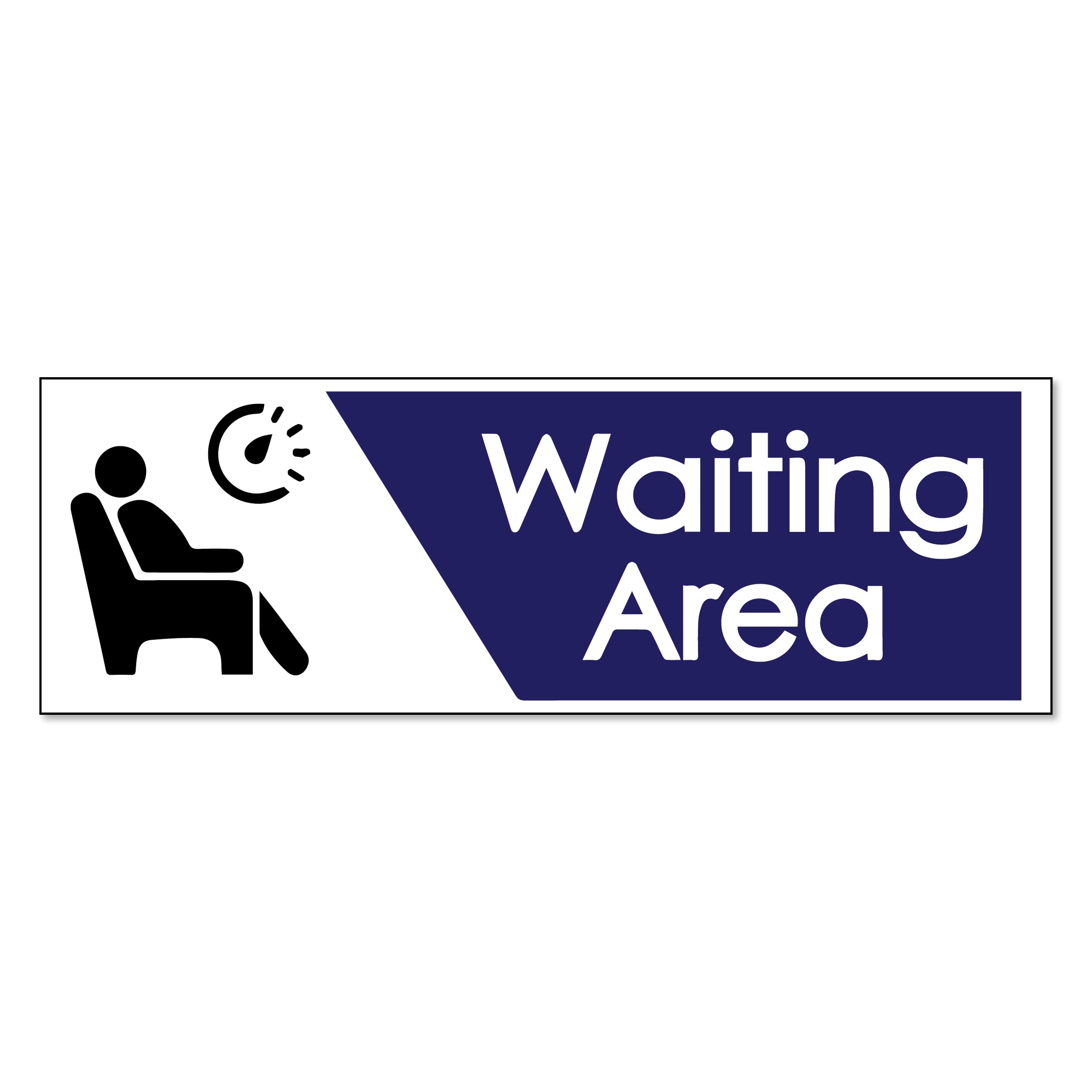 Buy SIGN EVER Waiting Area Sign Boards Office Hospital Bank Clinic ...