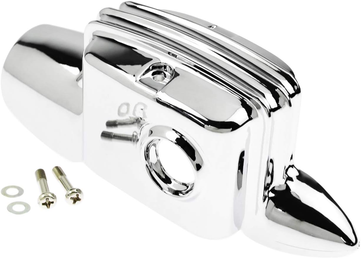 HDBUBALUS Chrome Rear Brake Master Cylinder Cover Fit for Harley FLHT ...
