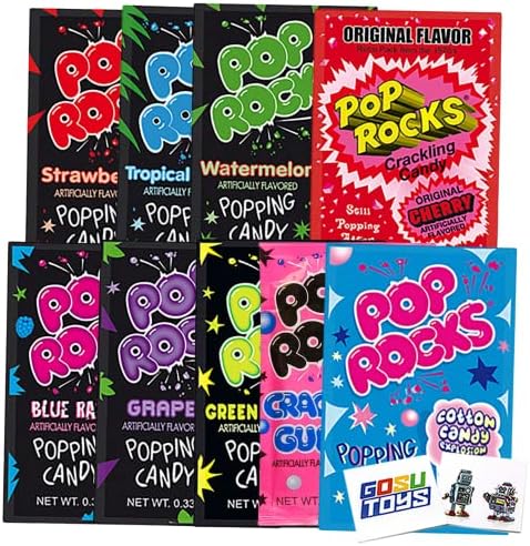 Amazon.com : Pop Rocks Fizzing Popping Candies, Tropical Fruit ...