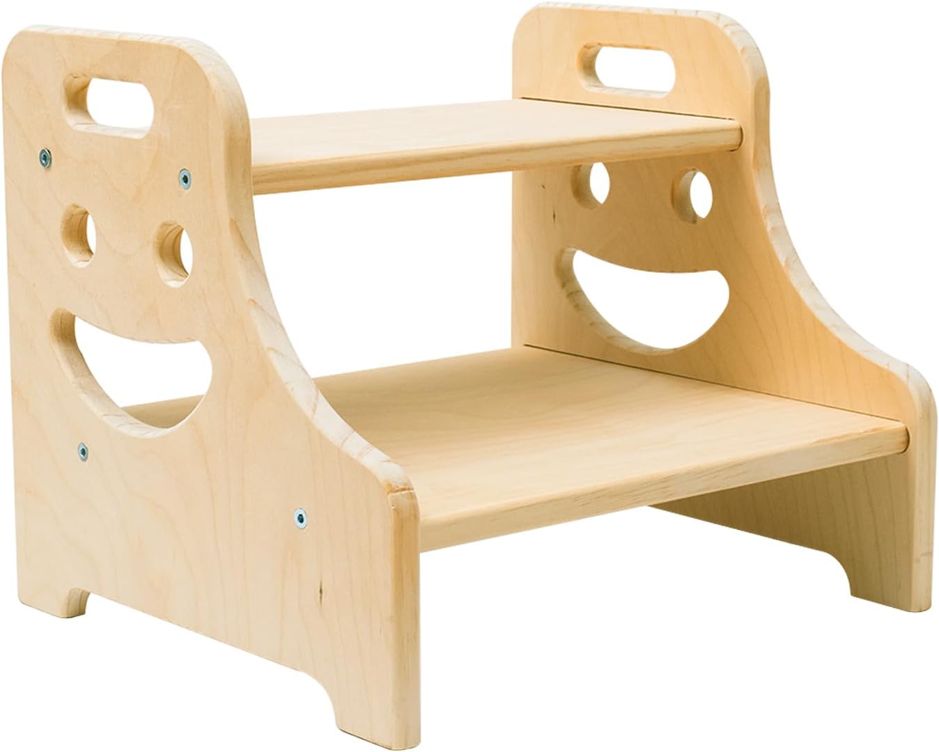 Amazon.com: Wooden Toddler Step Stool -Two Step Wooden Step Stools for ...