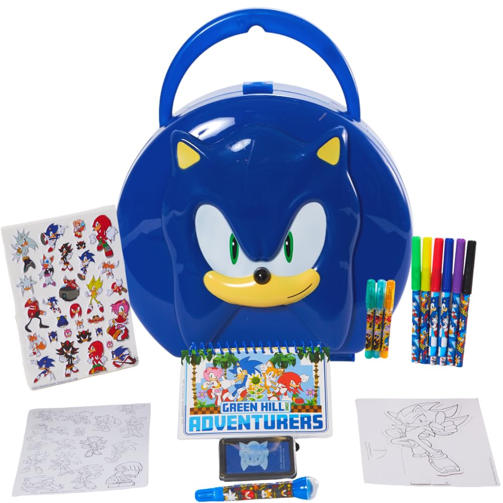 Buy Sonic The Hedgehog Coloring & Sticker Activity Set for Kids with ...