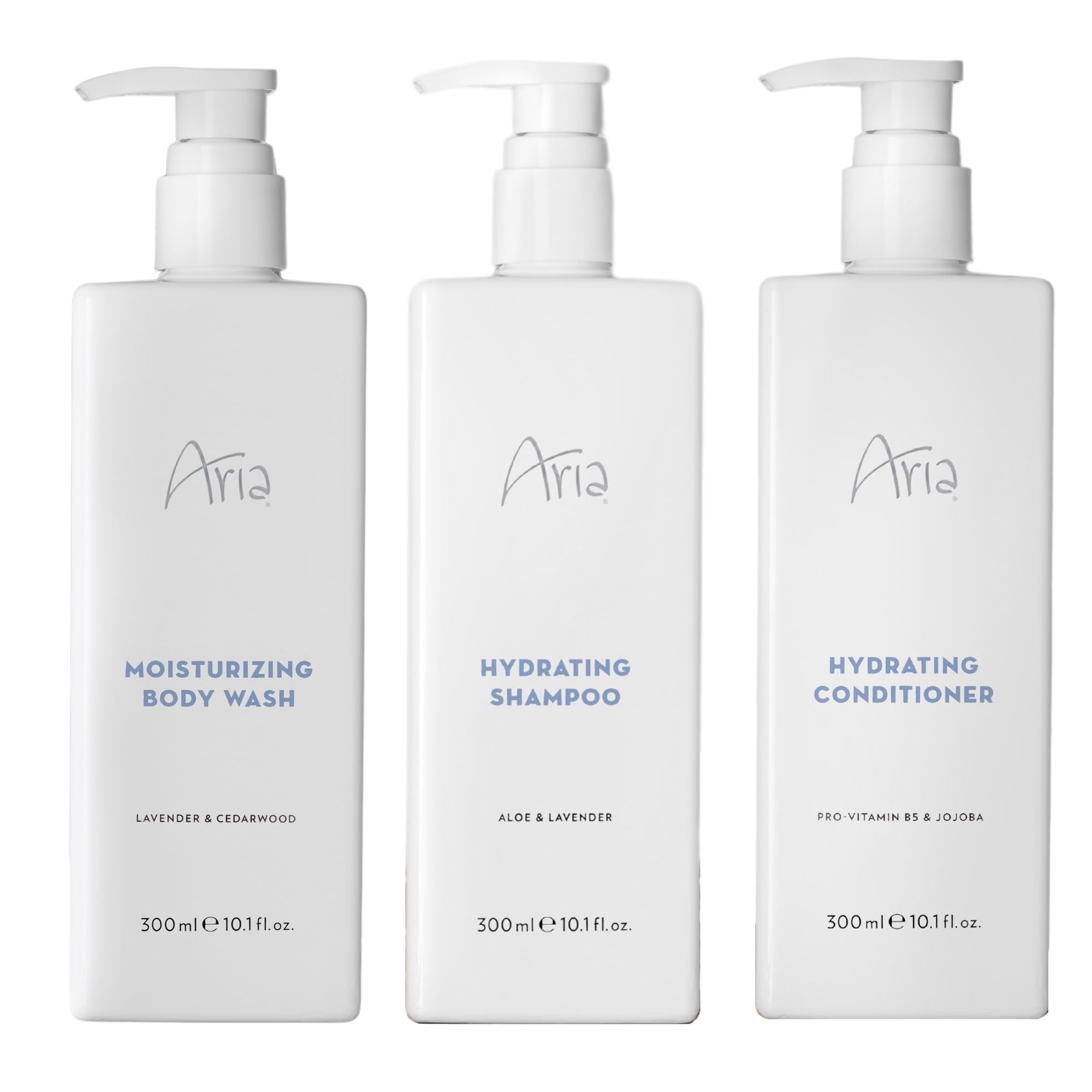 Amazon.com : Aria Shower Set - Shampoo, Conditioner, Body Wash ...