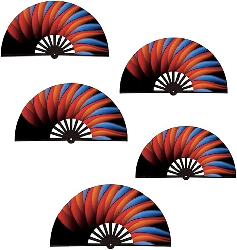 Amazon.com: 2025 New 11” Large Folding Popping Hand Fan，Clacker Fans ...