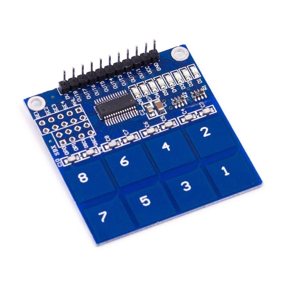 SunRobotics TOUCH SWITCH 8 CHANNEL SENSOR MODULE TTP226 Best for DIY ...